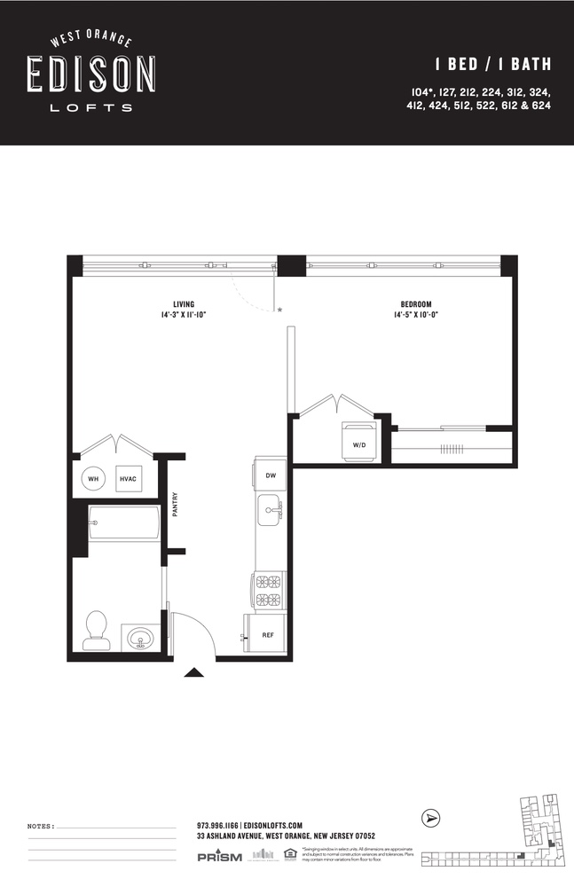 Edison Lofts Rentals NJ | Brand New Studio, 1, 2 & 3 bedrooms