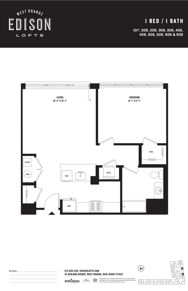 Edison Lofts Rentals NJ | Brand New Studio, 1, 2 & 3 bedrooms